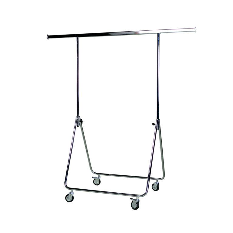 Folding Rolling Garment Rack | Adjustable & Extendable